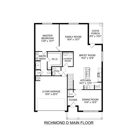 Plan The Richmond D - 101 Williams Pointe Blvd, Huntsville, AL 35824 ...