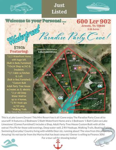 Lake Limestone, TX Homes with Waterfront For Sale - Movoto