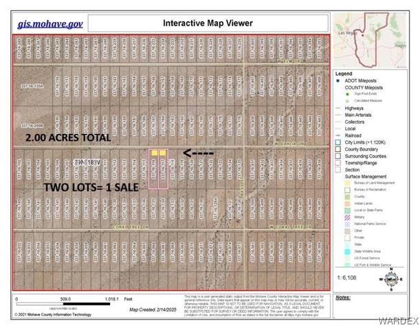 2 Lots Dahlia Dr, Meadview, AZ 86444 | MLS# 025625 | 3 Photos - Movoto